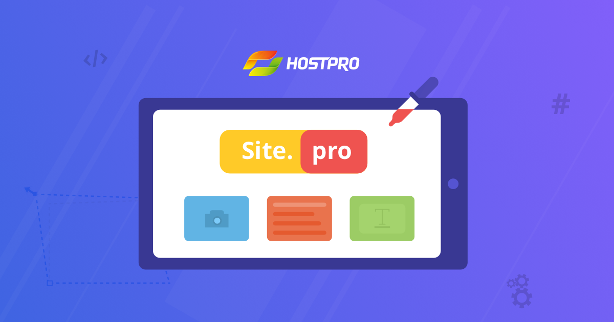 Как бесплатно подключить конструктор Site.pro к домену? • Блог Hostpro