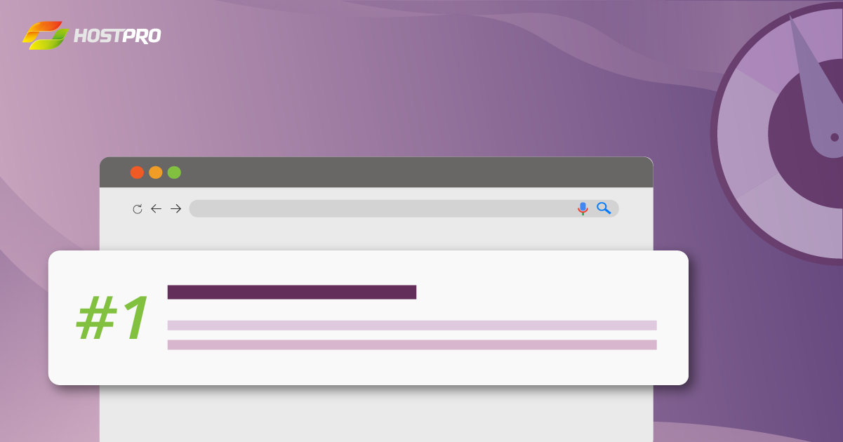 Как сократить время отклика сервера и выйти в топ поисковой выдачи? • Блог Hostpro