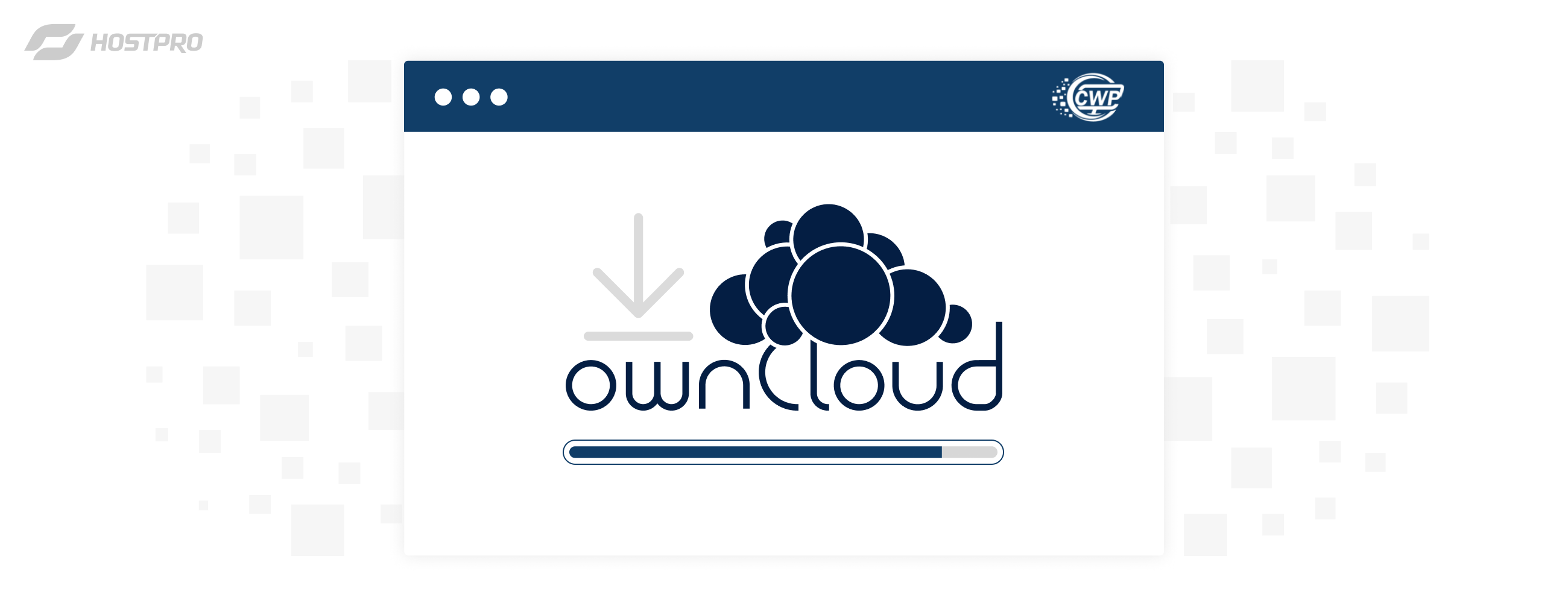 Встановлення та налаштування ownCloud через панель управління Control ...